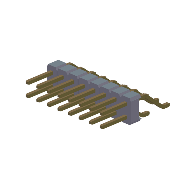 Pin Header Pitch=2.54mm Double Row Right Angle SMT Type from China ...