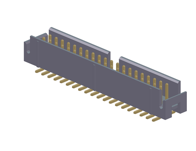horizontal surface mount RIbbon Cable Connectors Box Header terminal ...